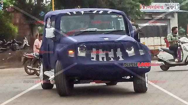 Production-ready Mahindra Thar five-door spotted in multiple colours ...