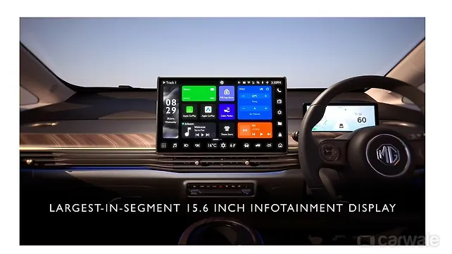MG Windsor EV interior teaser reveals 15.6-inch touchscreen system ...