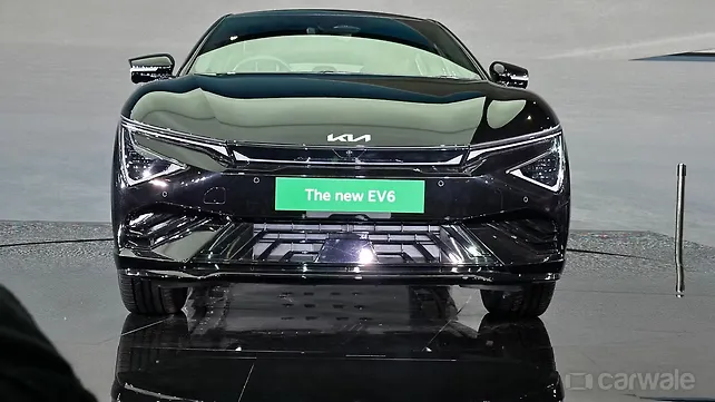 Kia EV6 facelift debuts at Bharat Mobility Expo 2025 - CarWale