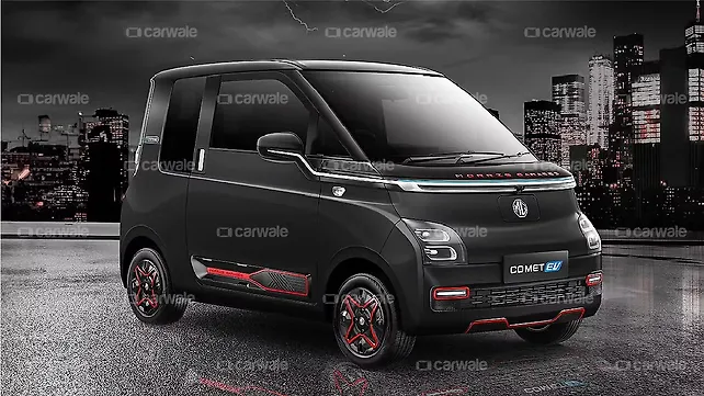 MG Comet Blackstorm teased ahead of debut - CarWale