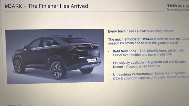Tata Curvv Dark Edition: What to Expect - CarWale