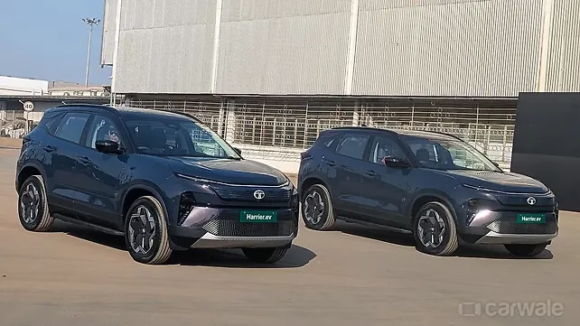 Upcoming Tata Harrier EV Production Version Showcased at Factory - CarWale