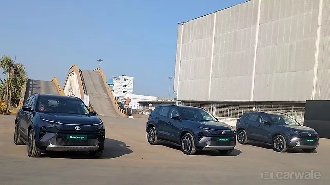 Upcoming Tata Harrier EV Production Version Showcased at Factory - CarWale