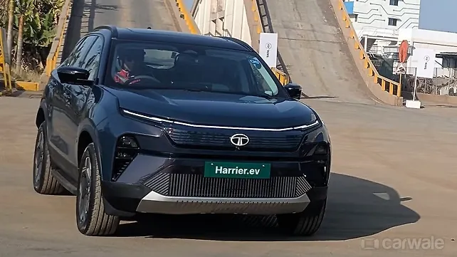 Upcoming Tata Harrier EV Production Version Showcased at Factory - CarWale