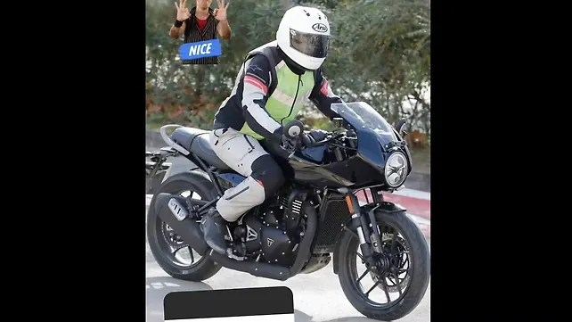 Triumph Thruxton 400 Spied Testing Ahead of Launch - BikeWale