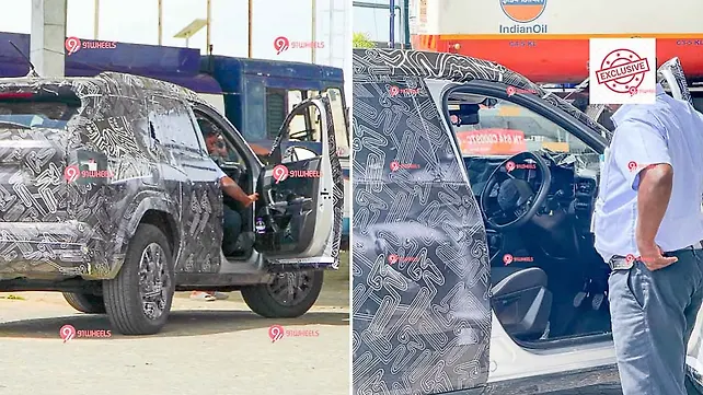 New Nissan Compact SUV Interior Partially Leaked in New Spy Shots - CarWale