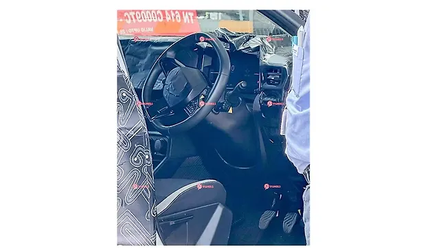 New Nissan Compact SUV Interior Partially Leaked in New Spy Shots - CarWale
