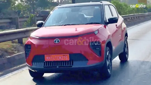 Tata Punch EV Facelift Spy Shot Reveals ICE-inspired Rear End - CarWale