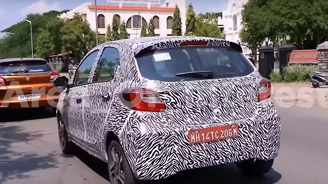 Production ready Tata Tiago facelift spotted - CarWale