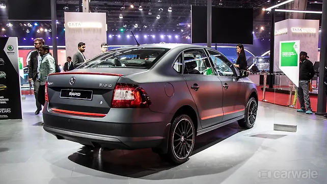 Skoda Rapid Matte concept showcased at Auto Expo 2020; India launch by ...