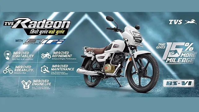 TVS Radeon BS6 tech-specs revealed, promises 15% better fuel economy ...