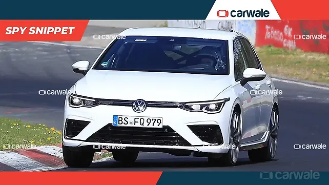 Volkswagen Golf R spied testing at the Nurburgring - CarWale