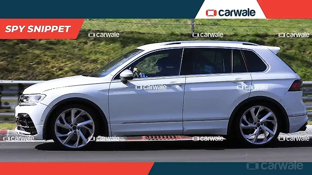 Performance-packed Volkswagen Tiguan R spied at the Nurburgring - CarWale