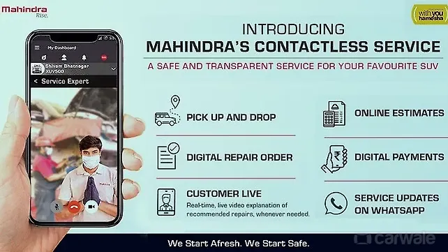 Mahindra contactless service experience - All you need to know - CarWale