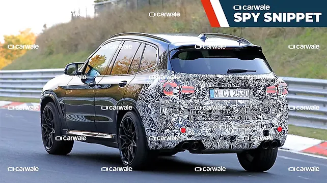 BMW X3 M facelift begins testing at Nurburgring - CarWale