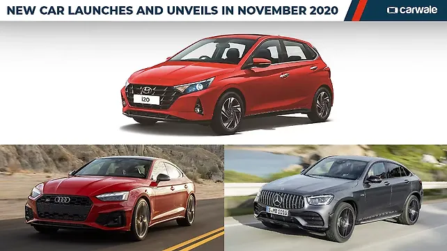 New car launches and unveils in November 2020 - CarWale