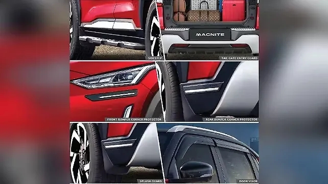 Nissan Magnite exterior accessories list detailed CarWale
