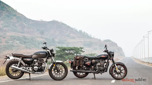 Honda CB350 vs Royal Enfield Classic 350 : Comparison Test Review ...