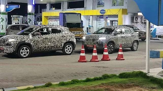 Renault Kiger test vehicle spotted with new wheel design ahead of 28 ...