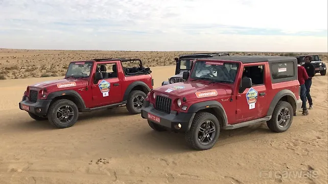 Mahindra Adventure Royal Escape 2021: Mahindra Thar goes to Thar - CarWale