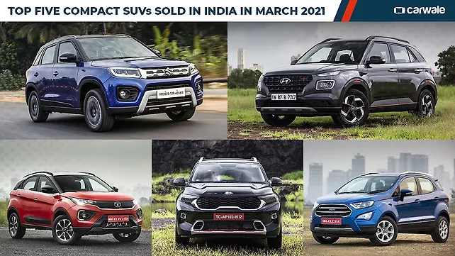 Top five compact SUVs sold in India in March 2021 - CarWale