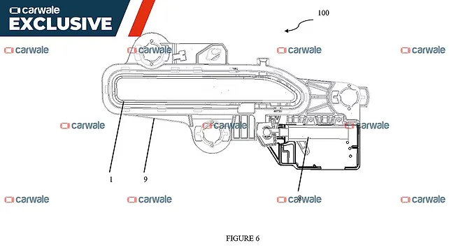 Mahindra XUV700 flush door handle design patent leaked – What to expect ...