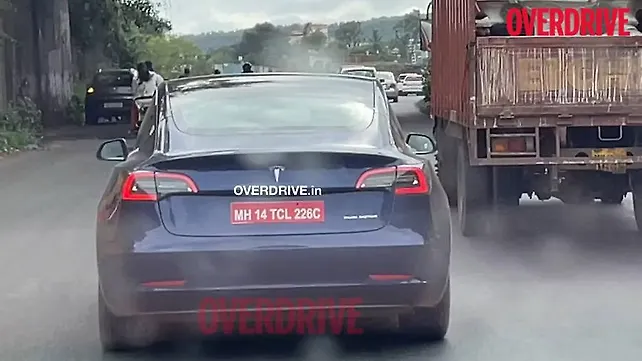 Tesla Model 3 begins testing in India - CarWale