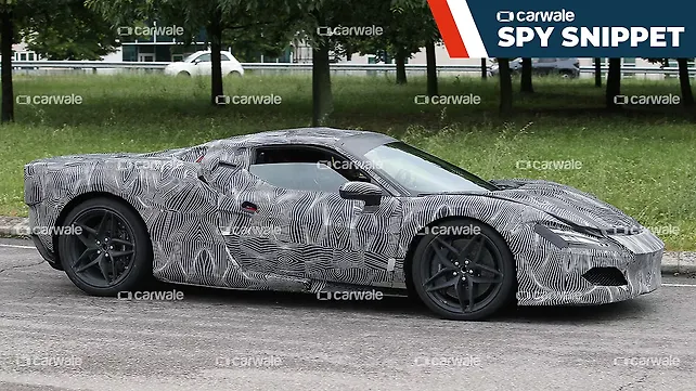 Ferrari V6 hybrid caught testing; to be unveiled later this week - CarWale