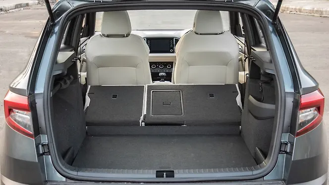 Karoq Bootspace Rear Seat Folded Image Karoq Photos in India CarWale